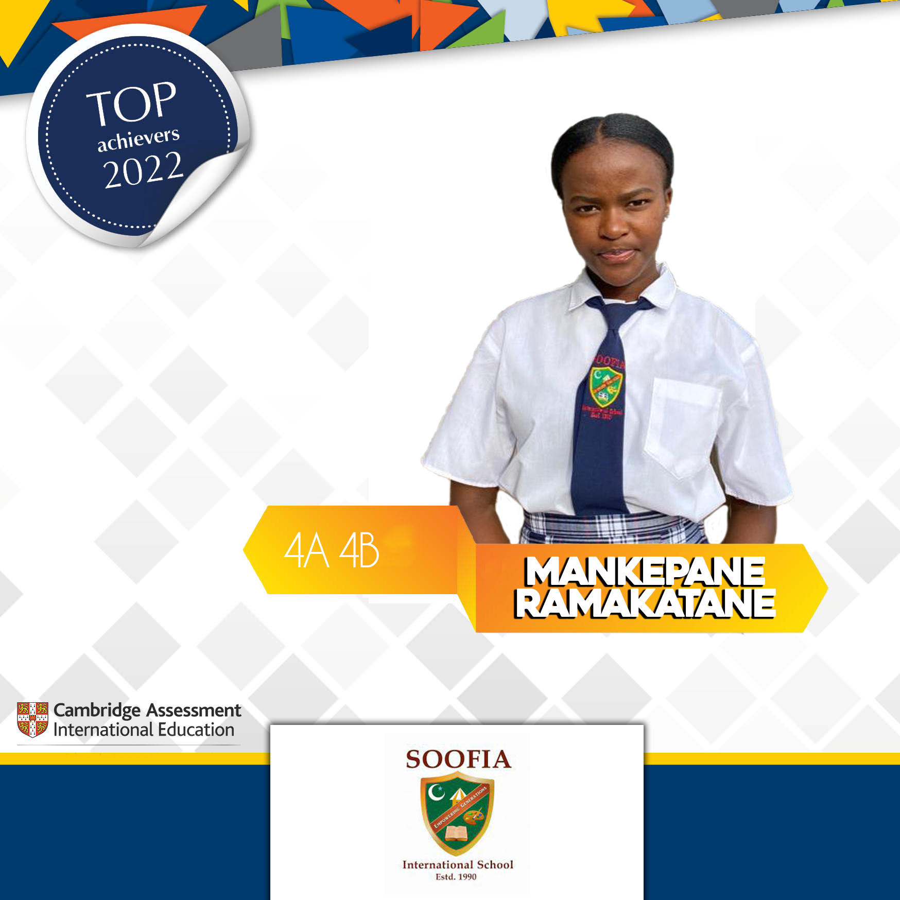 SOOFIA IGCSE 2022 TOP ACHIEVERS – Soofia International School | Lesotho